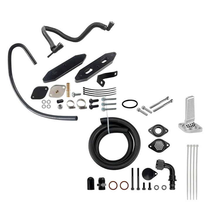 CCV PCV Reroute Engine Ventilation & EGR Delete Kit for 2011-2019 6.7L ...