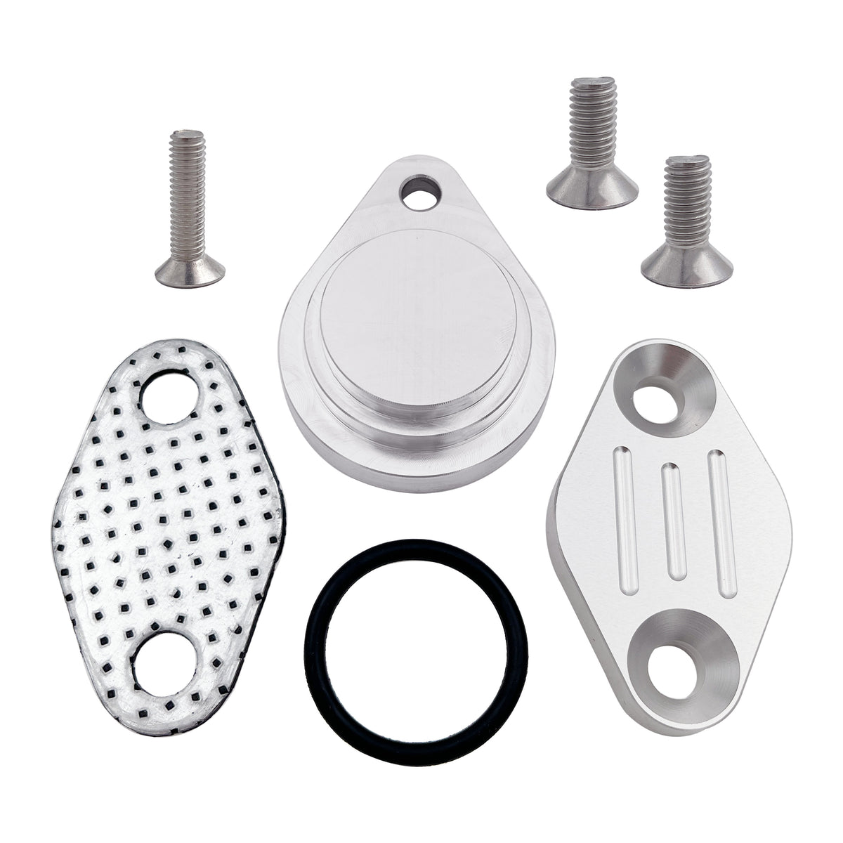 Intake Exhaust EGR Delete Block Off Plate kit for Silverado 4.8L 5.3L 6 ...