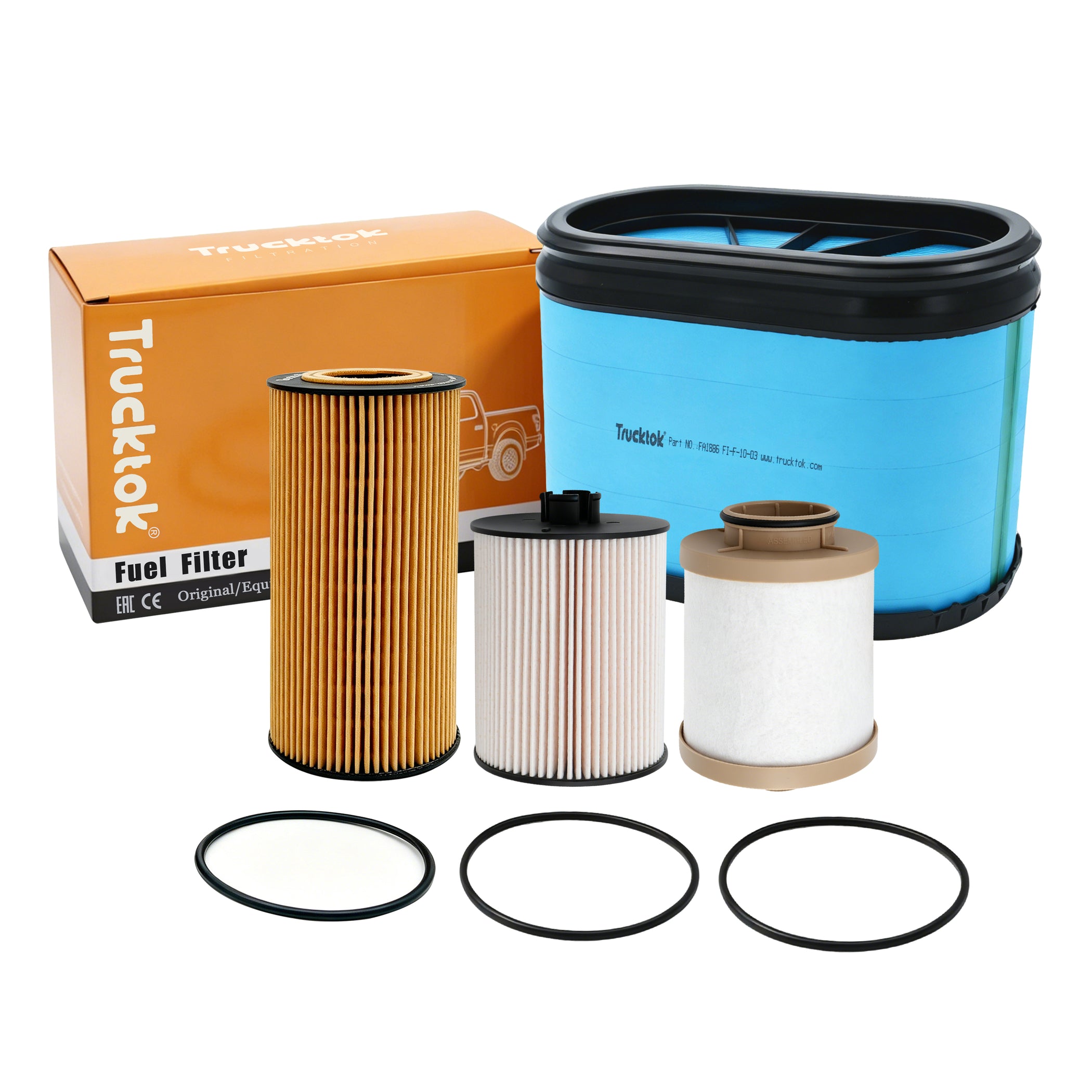 2008-2010 6.4L Powerstroke Filter Set Replaces FD4617/FL2016/FA1886 ...