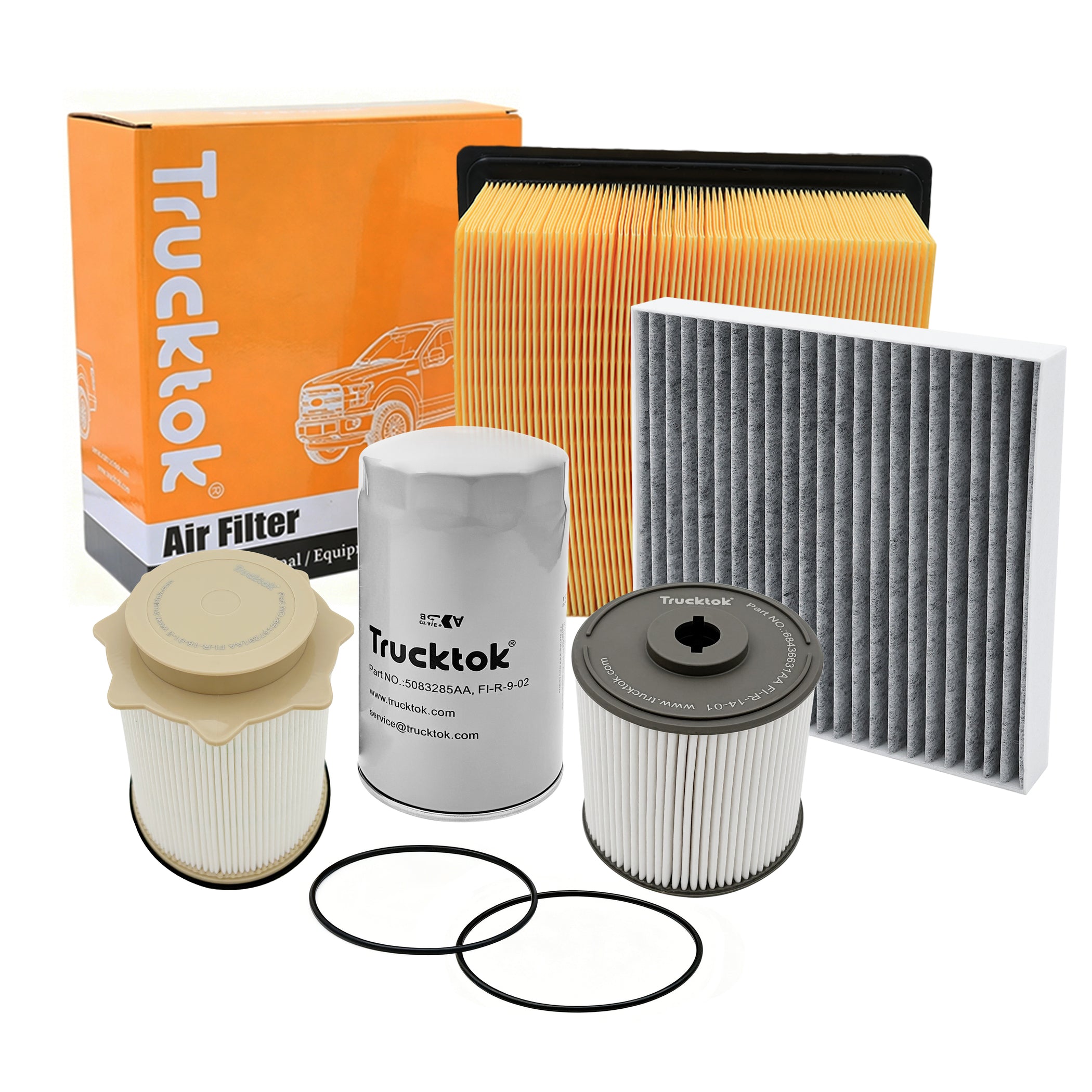 2019-2024 6.7L Ram Dual Fuel / Oil / Air / Carbin Air Filter Bundle Set ...