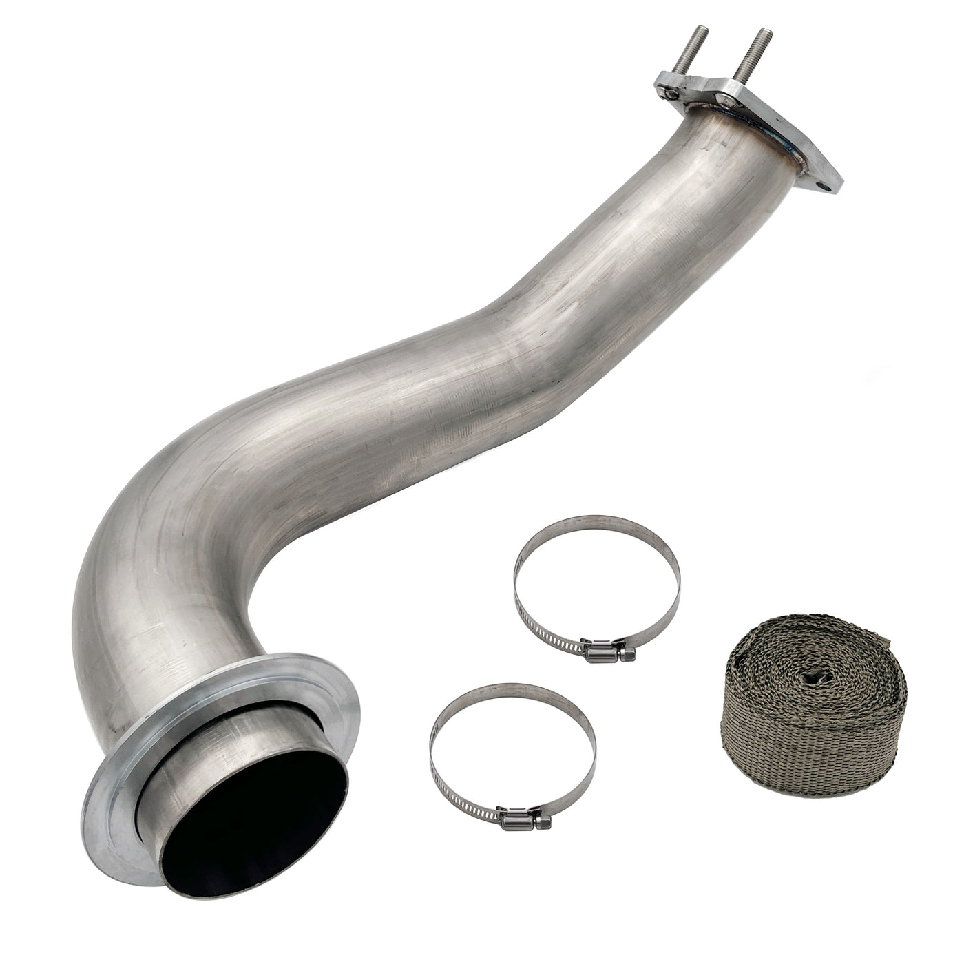 2017-2019 6.6L Duramax L5P 4" DPF Delete pipe & 3.5" Downpipe w/EGR De ...
