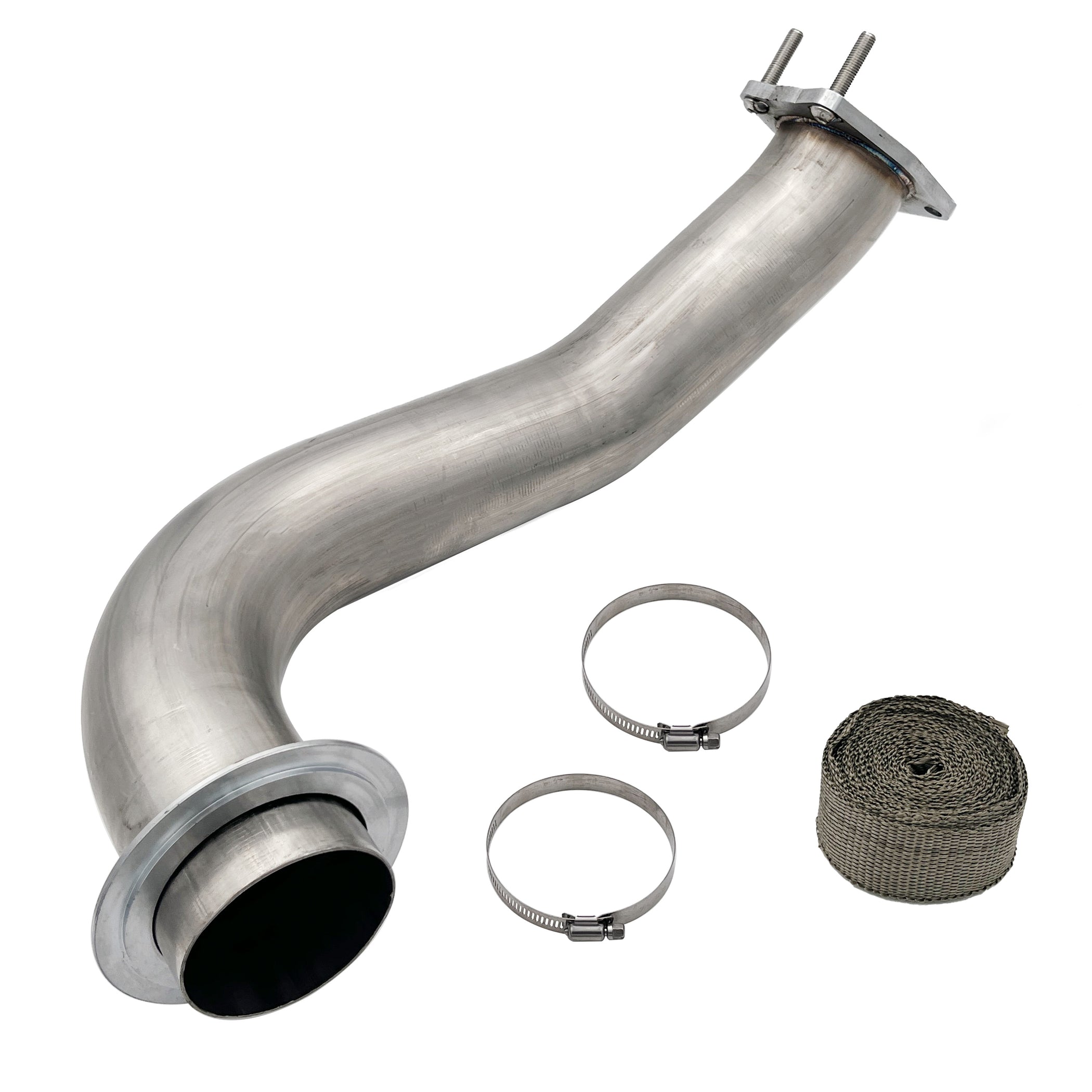 4" DPF Delete pipe & 3.5" Downpipe w/EGR Delete kit for 2017-2019 6.6L ...