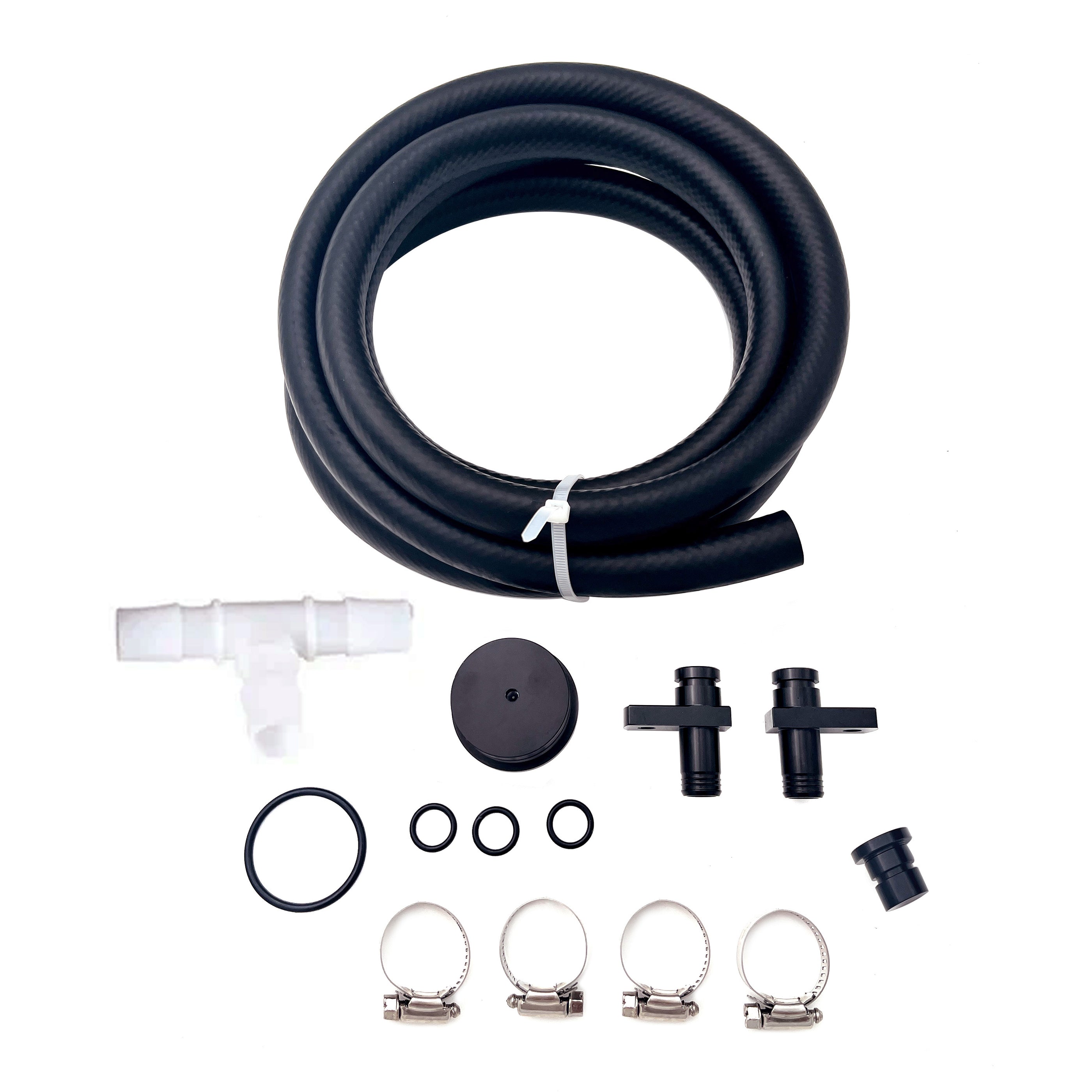 2004-2005 6.6L LLY Duramax Turbo CCV PCV Reroute & EGR Delete Kit ...