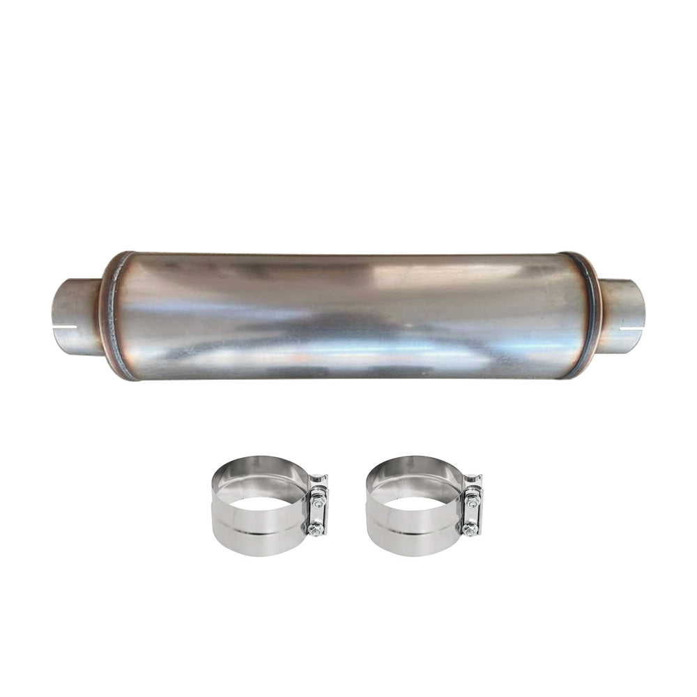 5" Stainless Steel Muffler 30" Overall Length for Diesel Exhaust | TruckTok