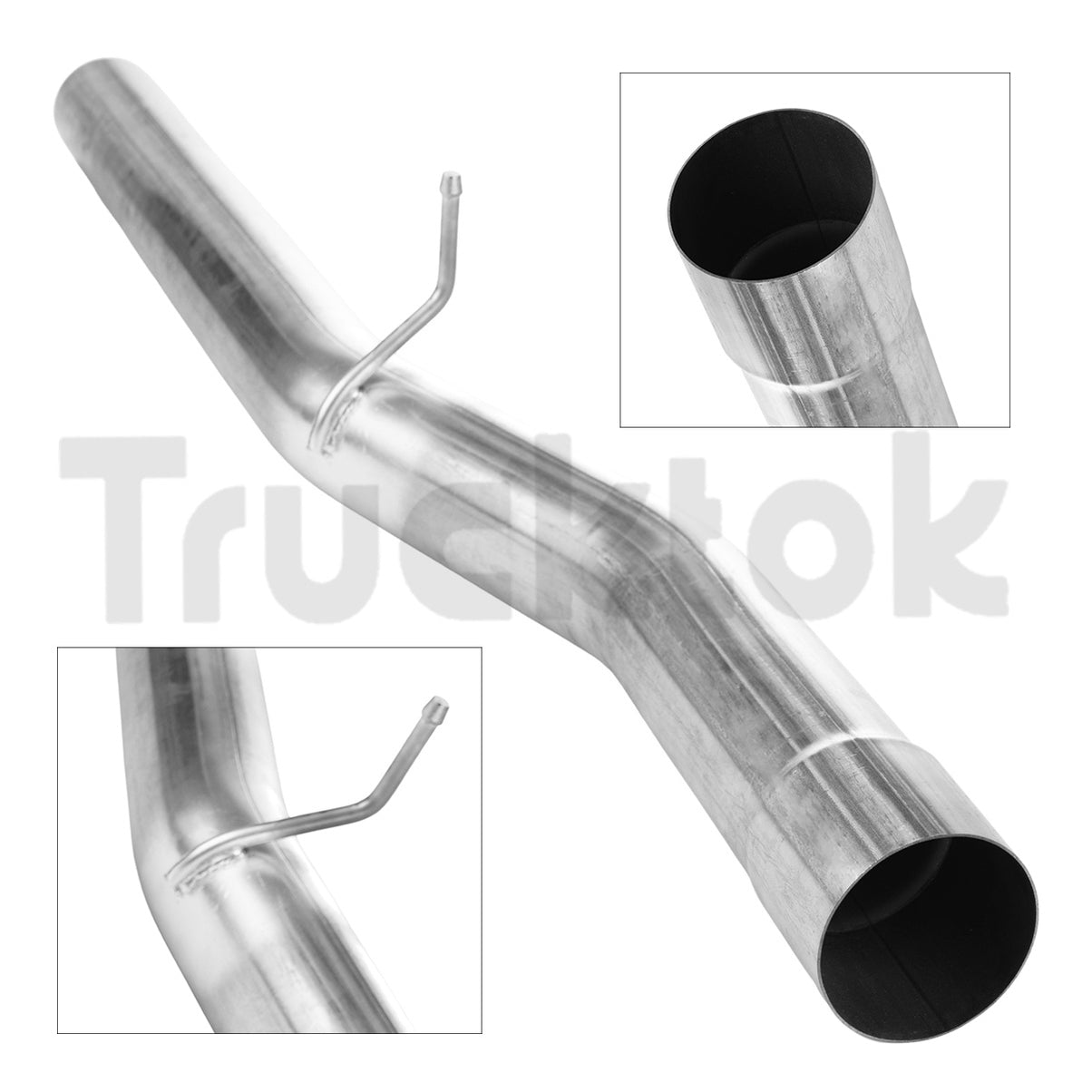 2015.5-2016 6.6L Duramax LML 4" DPF & CAT Delete Pipe w/EGR Delete Kit ...