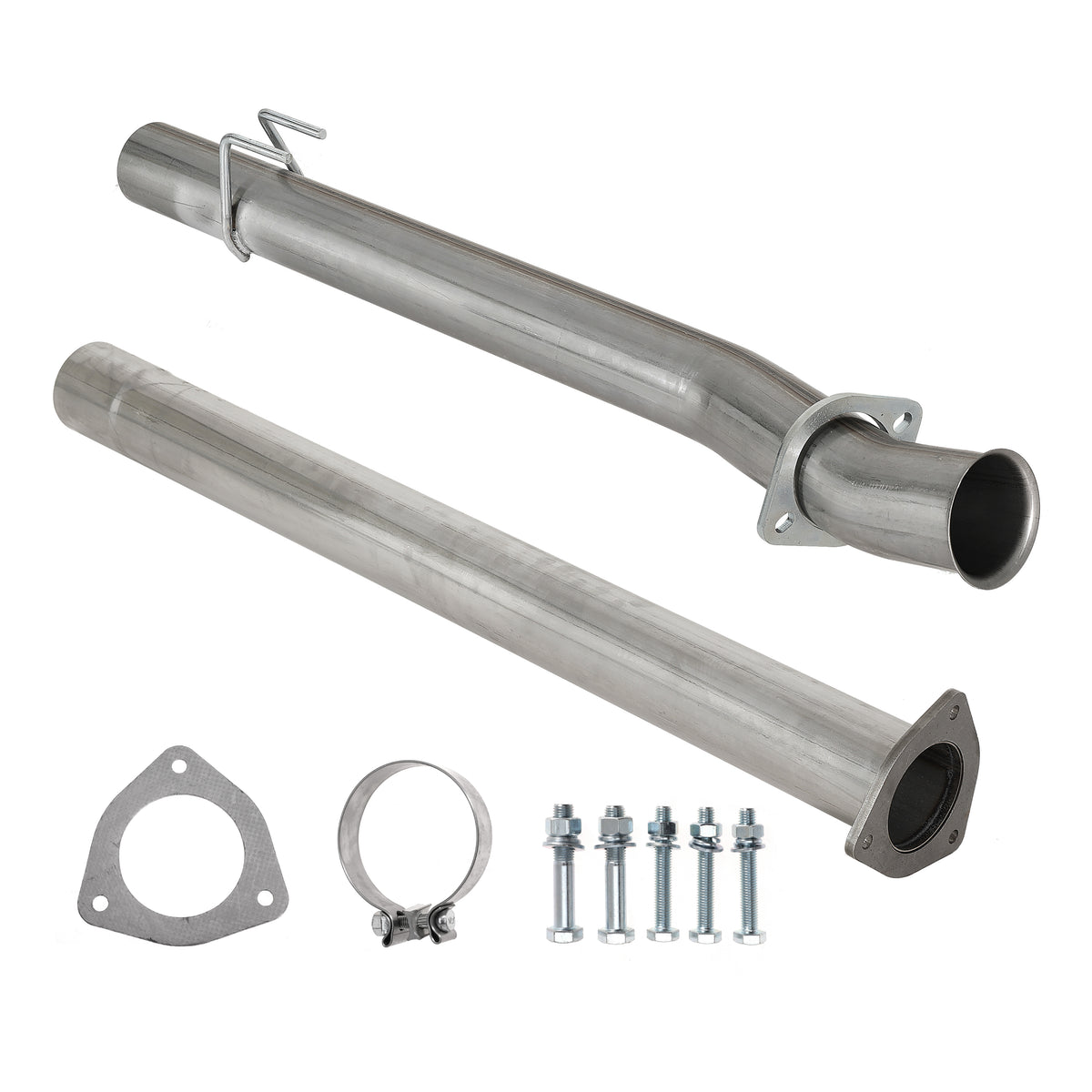 2011-2023 6.7L Ford 4'' Diesel Super Duty Cat & DPF Delete Pipe | TruckTok