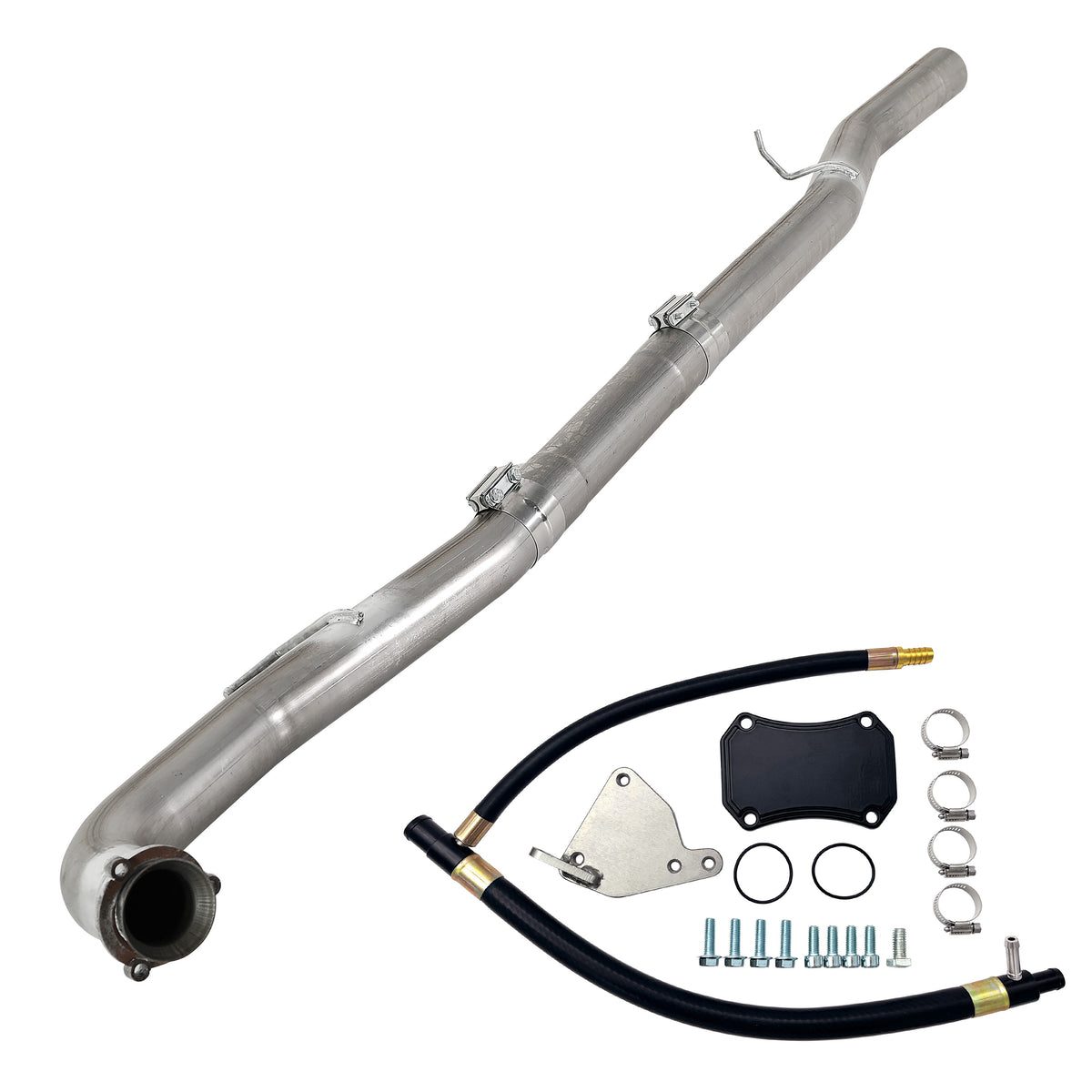 2015.5-2016 6.6L Duramax LML 4" DPF & CAT Pipe & EGR Cooler Delete Kit ...