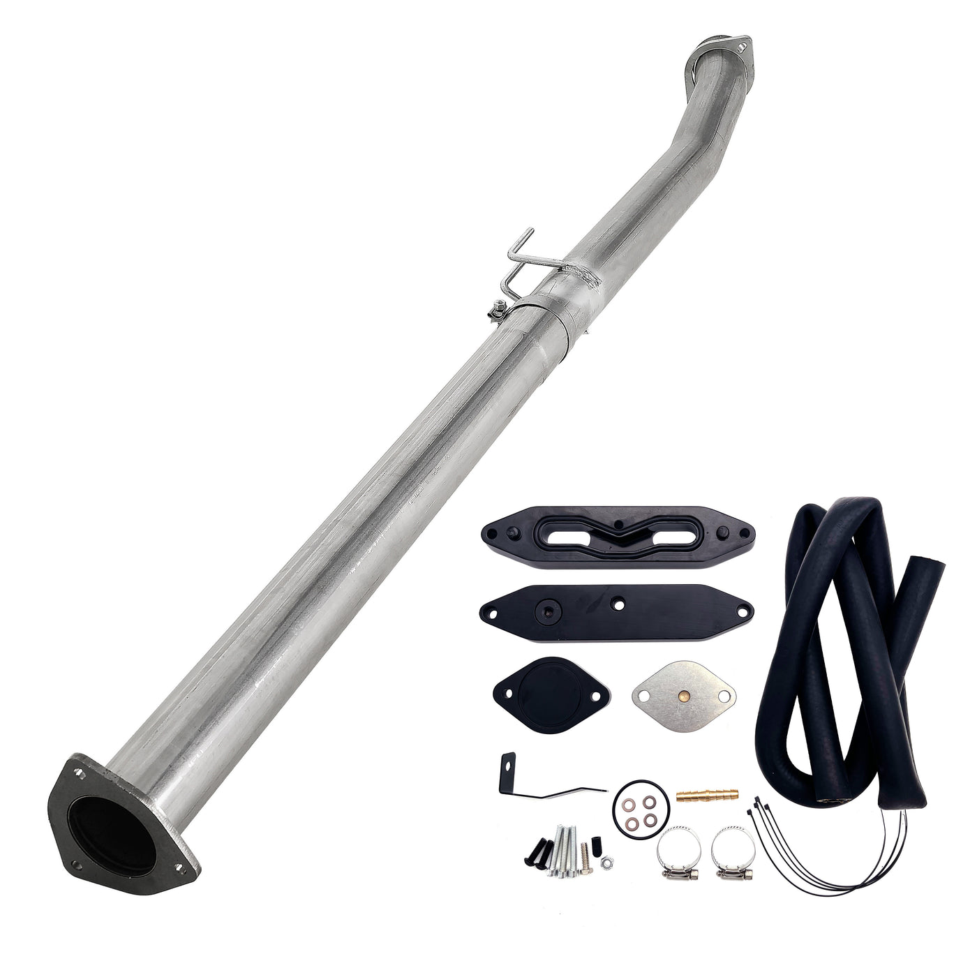 2011-2023 6.7L Ford 4'' Cat & DPF Delete Pipe Exhaust & EGR Cooler ...