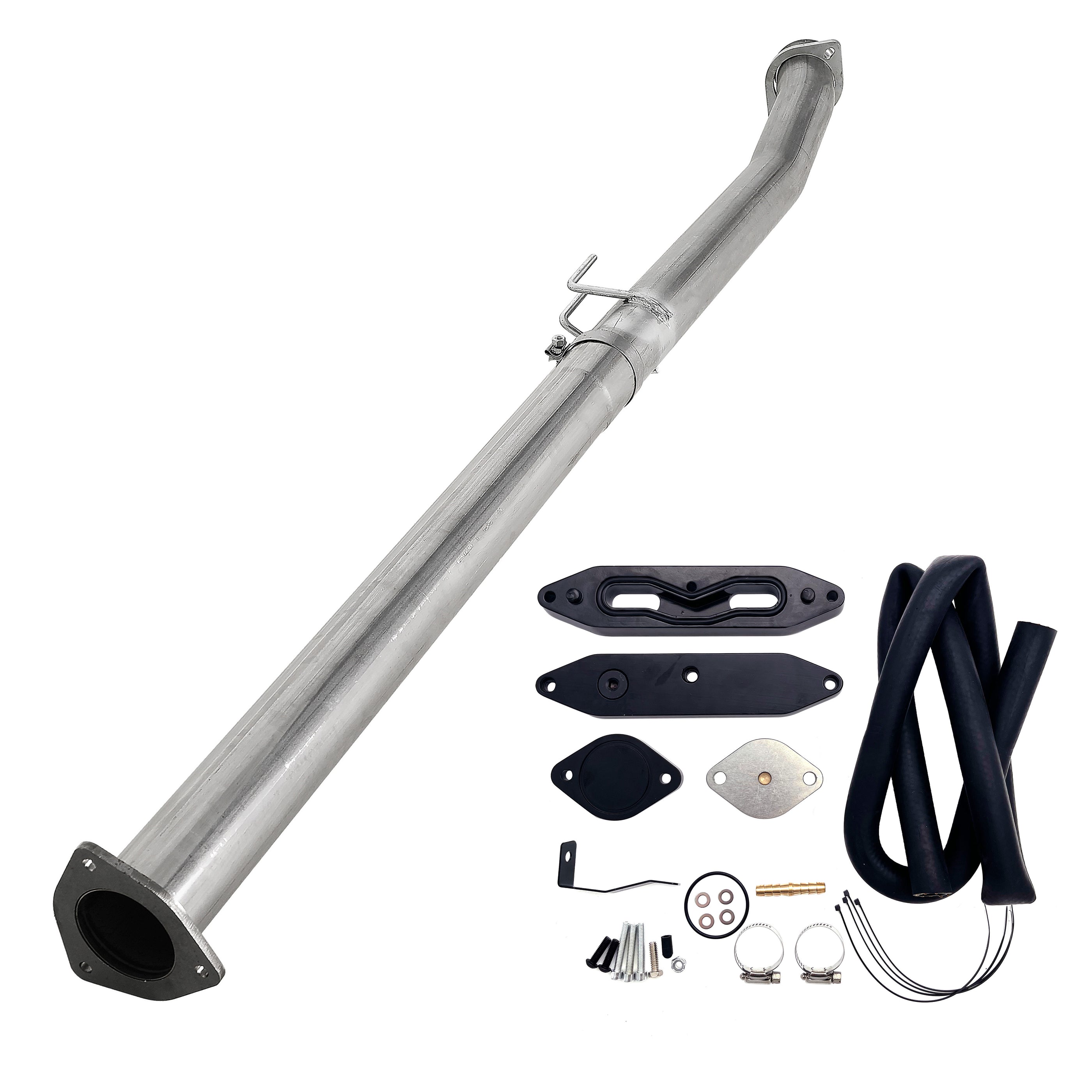 2011-2023 6.7L Ford 4'' Cat & DPF Delete Pipe Exhaust & EGR Cooler ...