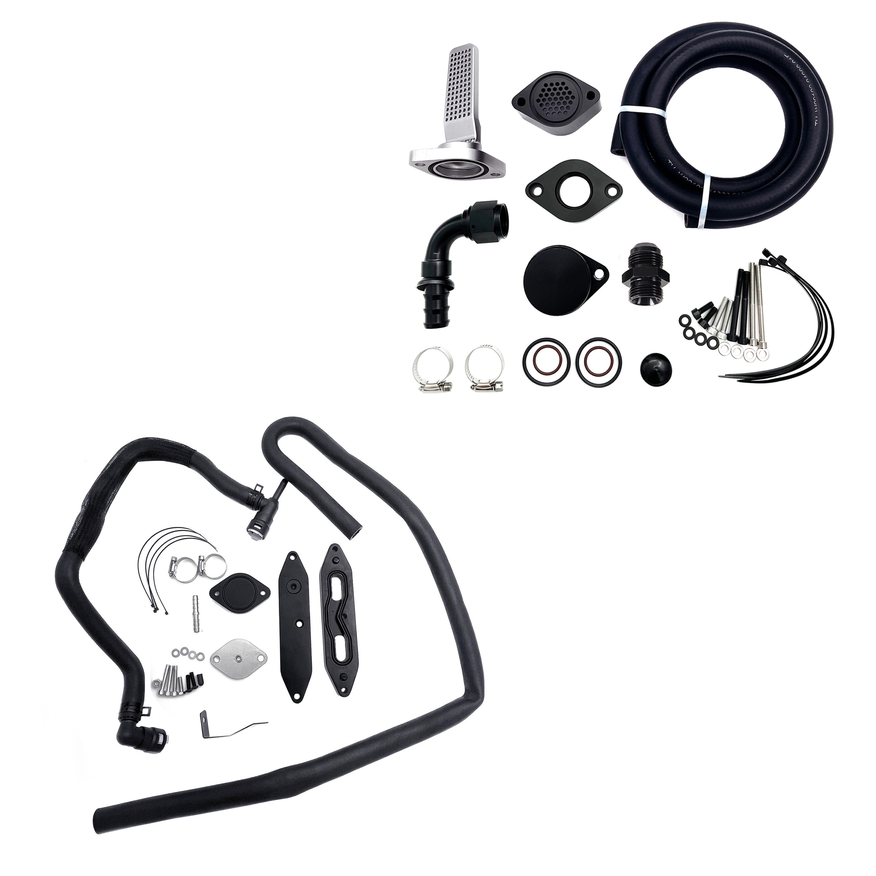 2011-2023 6.7L Ford Powerstroke CCV Reroute Ventilation EGR Delete Kit ...